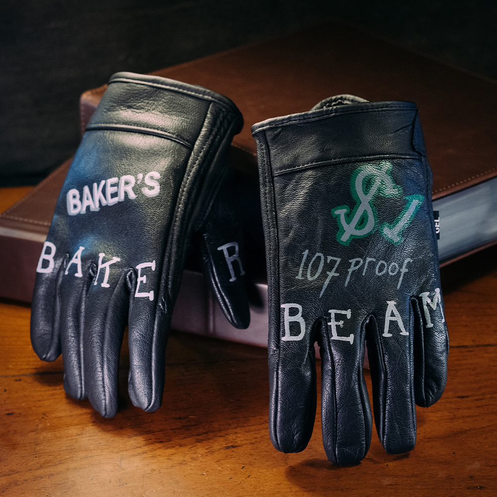 Baker’s Biker Gloves | Shop Beam Distilling for Official James B. Beam Gear